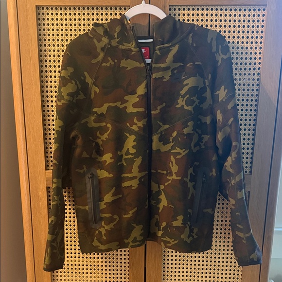 Nike | Jackets & Coats | Nike Tech Camo Olive And Brown Jacket | Poshmark